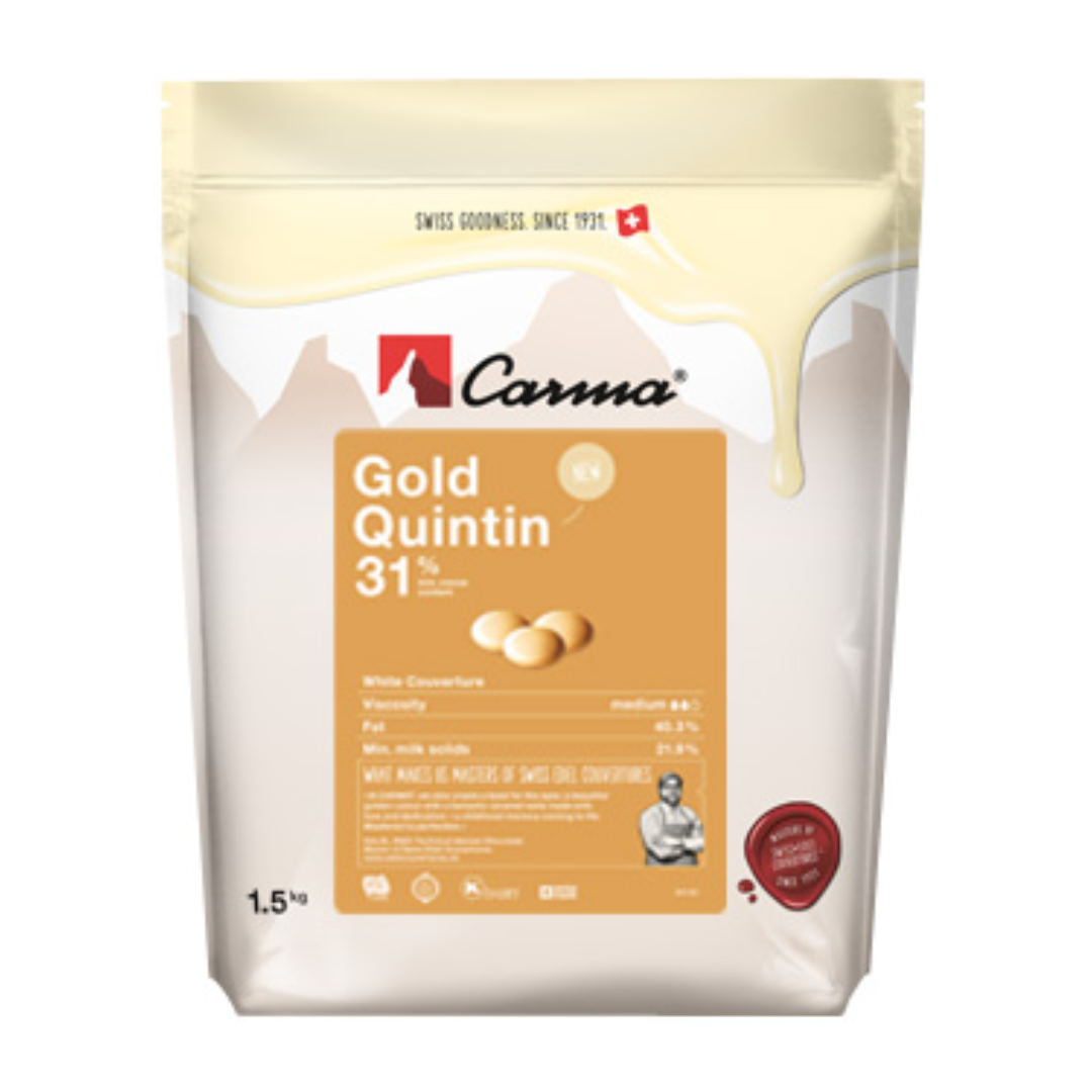 Carma カルマ ｜ クーベルチュール コイン ゴールド クインティン31％ / 1.5kg | 【業務用】製パン・製菓の原材料の ...