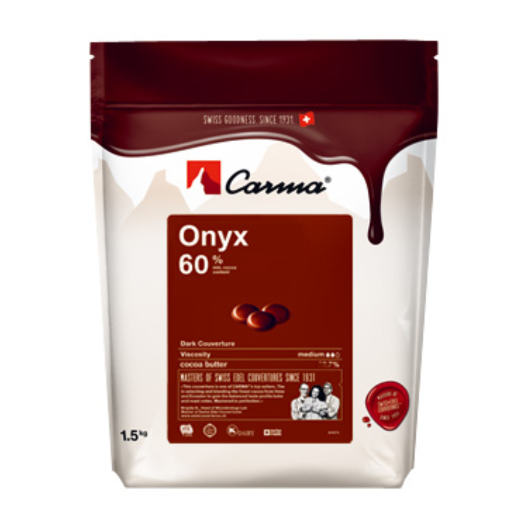 Carma カルマ ｜ クーベルチュール コイン ダーク オニキス60％ / 1.5kg | 【業務用】製パン・製菓の原材料の ...